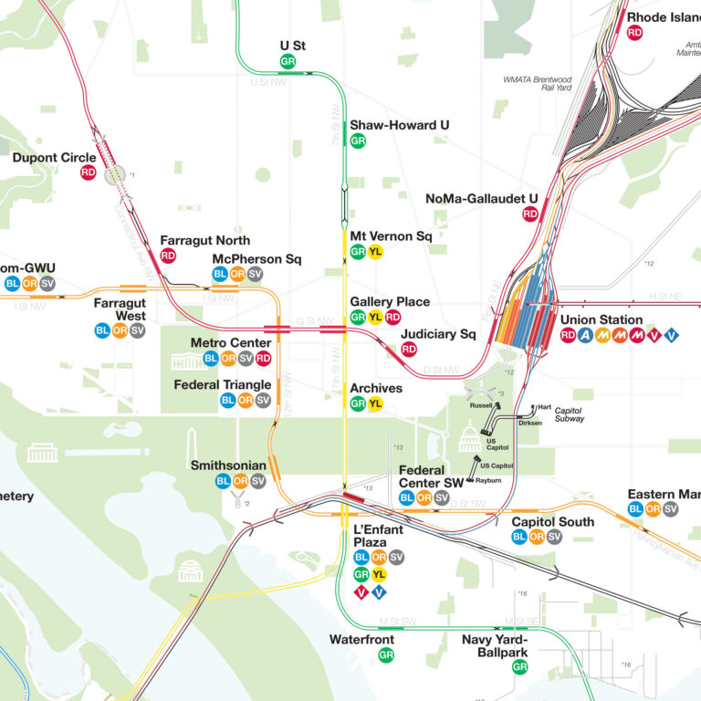 Washington DC: Complete and Geographically Accurate Track Map ...
